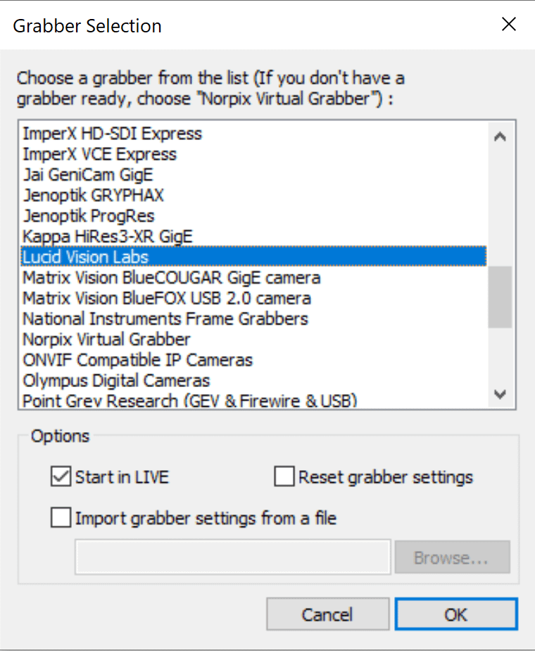 Using Norpix StreamPix for Windows | LUCID Vision Labs