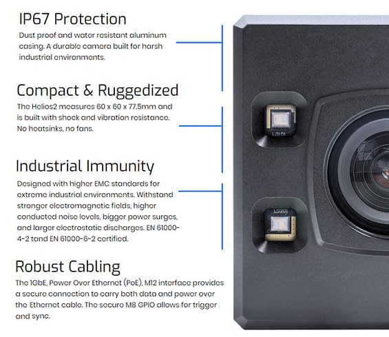 Helios2 Time-of-Flight 3D Machine Vision Camera - LUCID Vision Labs