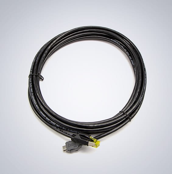 ix Industrial Ethernet Cat6a Cable – 5.0m, Black | LUCID Vision Labs