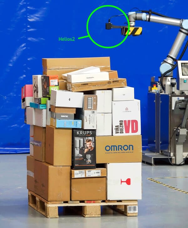 Automated AI-Driven Depalletizer Uses Helios2 3D ToF Camera