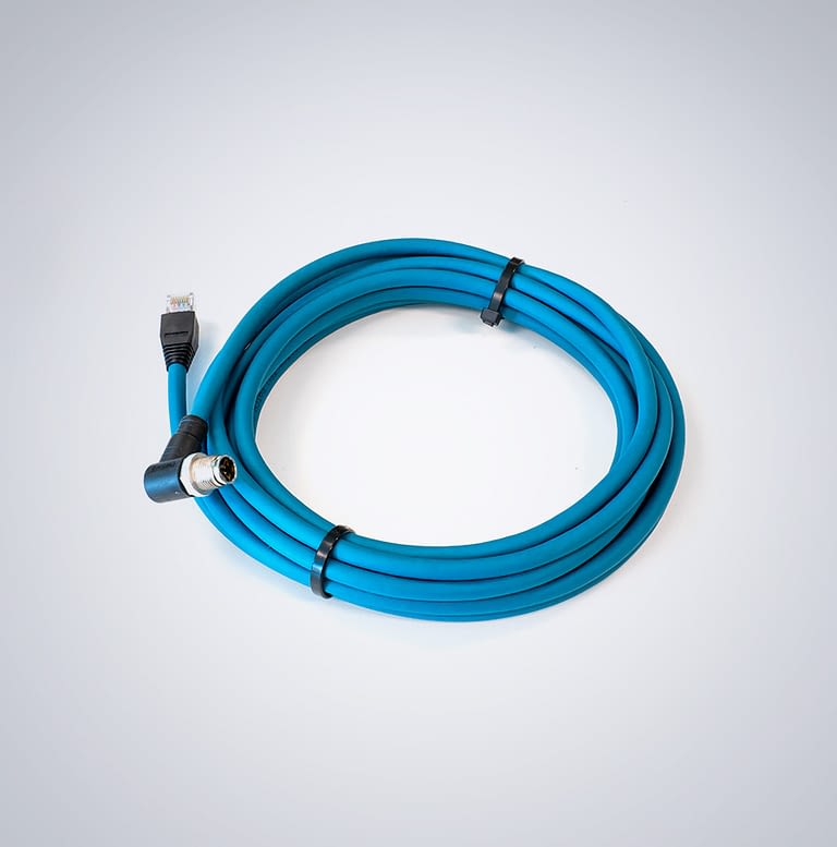 M12 to RJ45 IP67 Cat6a Cable [Right Angle, Up] – 5m, (Amphenol) - LUCID ...