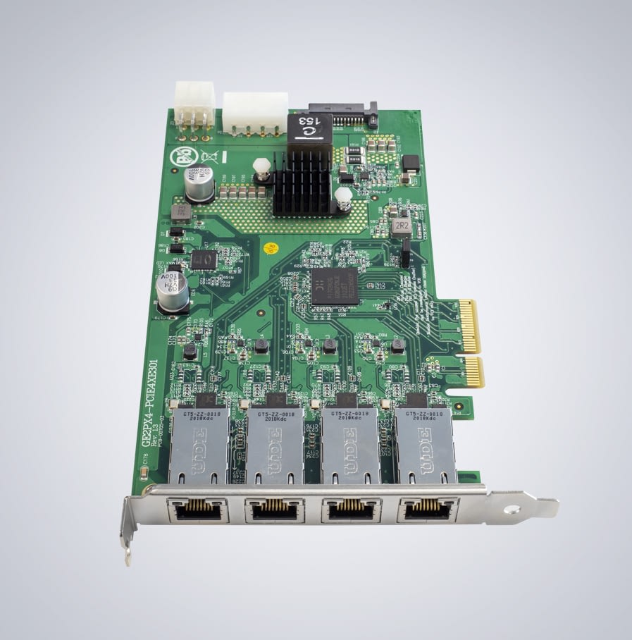 4-CH 2.5G/1G PoE+ Ethernet Card - LUCID Vision Labs